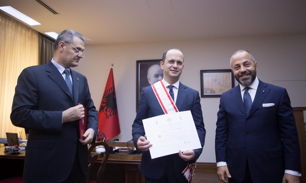 Minister of Foreign Affairs, H.E. Ditmir Bushati, awarded Grand Cross ...