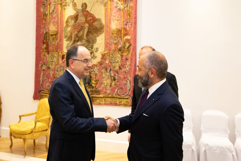 THE LIEUTENANT OF THE GRAND MASTER MEETS ALBANIAN PRESIDENT BAJRAM ...