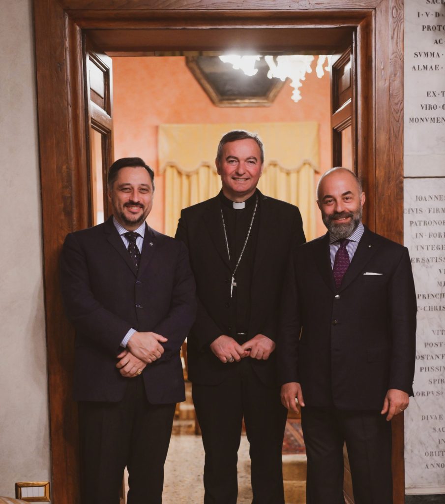 Grand Prior Fra' Niccolò Custoza de Cattani and Archbishop Arjan Dodaj ...